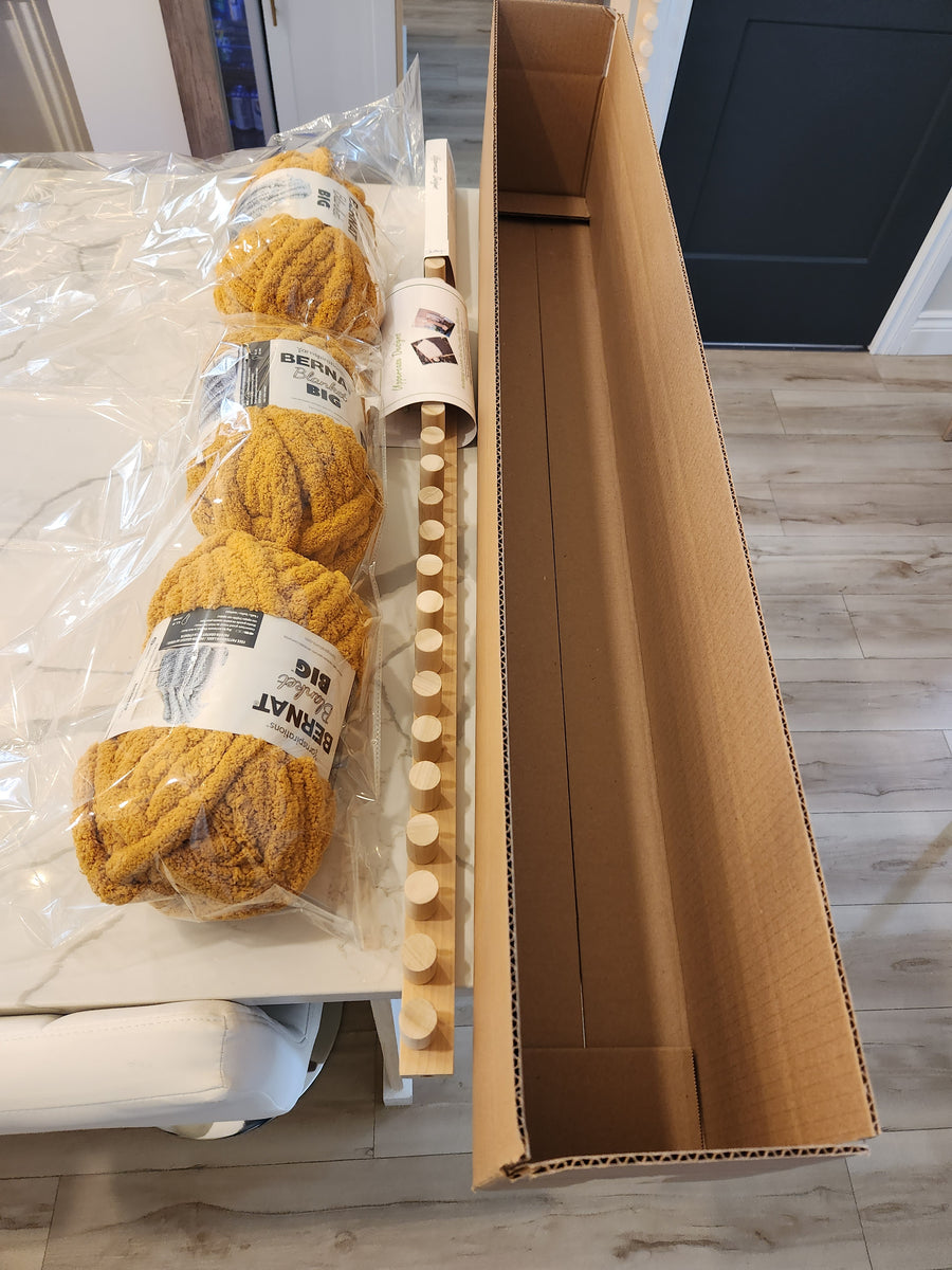 Chunky Blanket Knitting with Chunky Blanket Loom Kits – Uppercase Designs