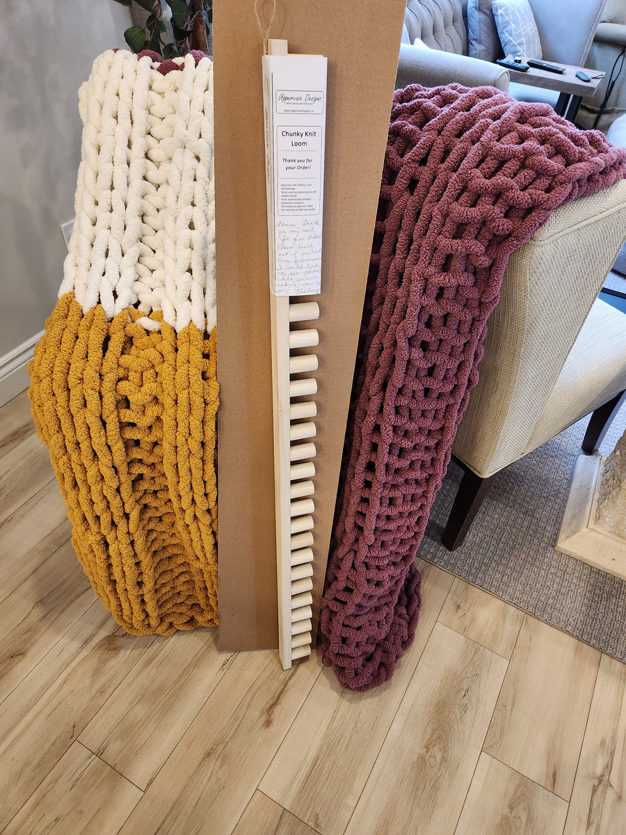 Unique Chunky Blanket Knitting Loom for those Beautiful Chunky Knit Bl ...