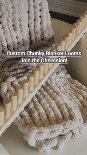 Custom Chunky Blanket Loom for making chunky knit blanket, Hand Loom ...