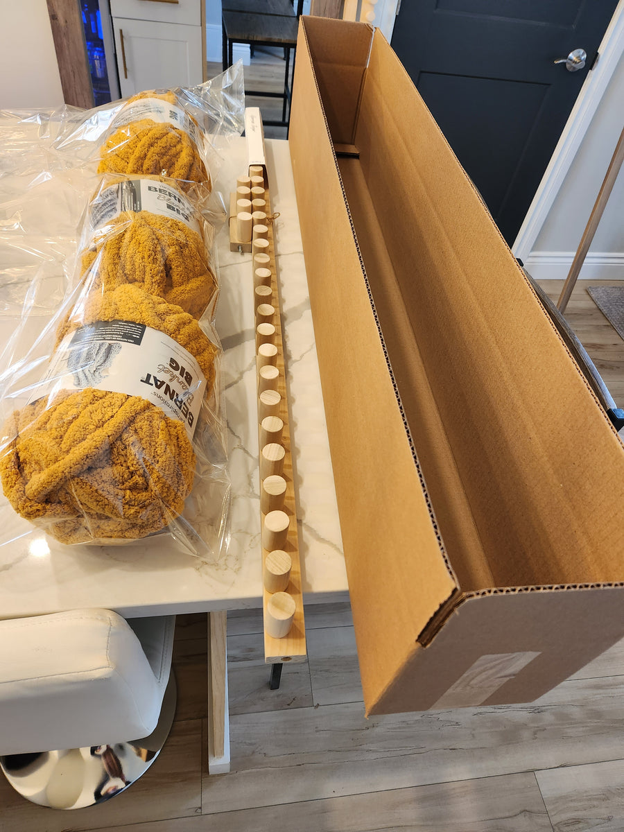 DIY CHUNKY BLANKET KIT - Standard Size Chunky Blanket Loom- NO ...